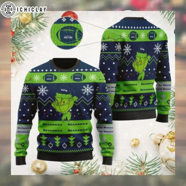 NHL San Jose Sharks Grinch Hockey Ugly Christmas Sweater - ichiclay