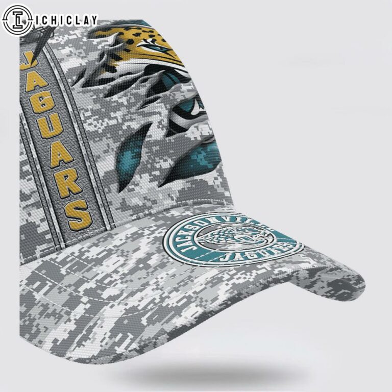 Custom Name NFL Jaguars Camo US Classic Baseball Cap - ichiclay